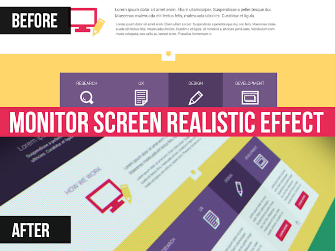 Add monitor screen realistic effect to your image by Aliza2 | Fiverr