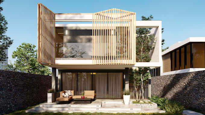 Design superb exterior 3d architecture rendering by Cubicoarq | Fiverr