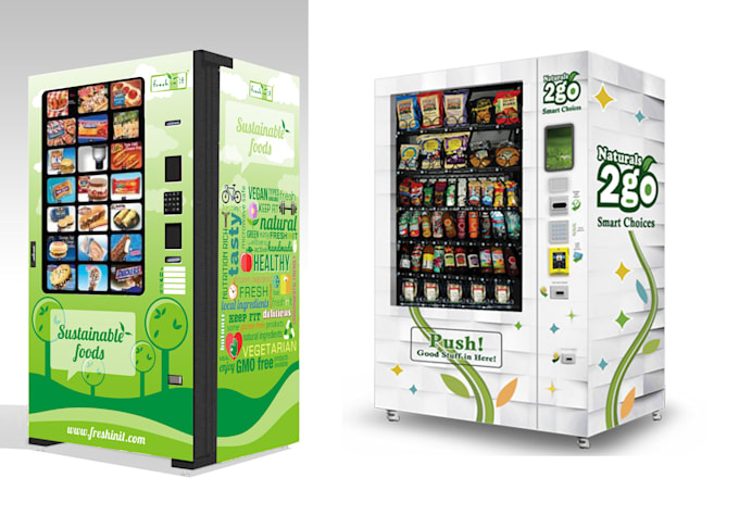 Make awesome vending machine wrap design or trade booth by Naim_5r | Fiverr