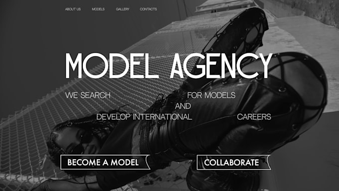 Create high quality websites and landing pages for models, modeling ...