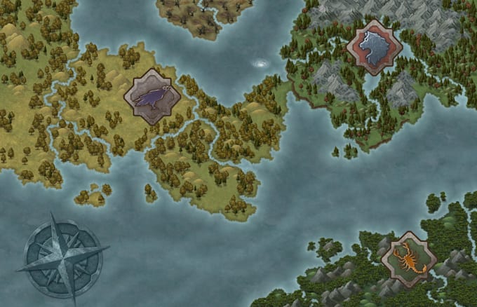Create a detailed map of your world by Magma_makes | Fiverr