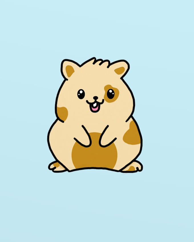 Draw a cute kawaii animal character for you by Artsy_woman | Fiverr