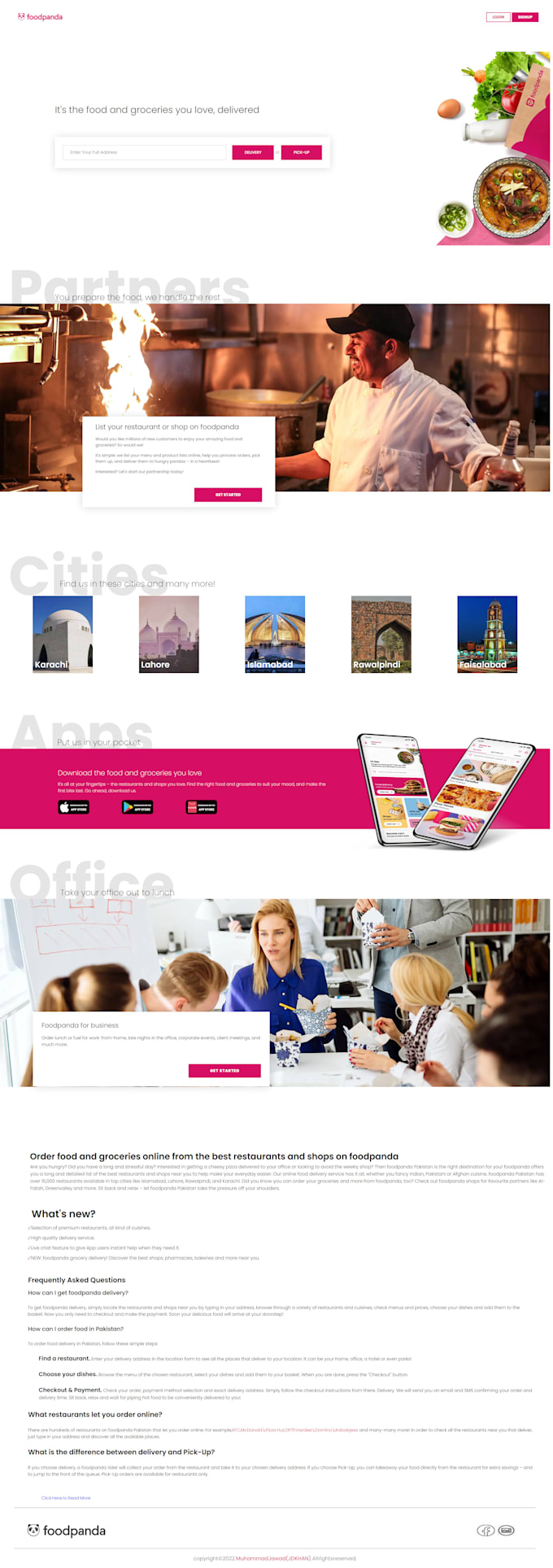 Design websites using pure html, css and javascript by Mjawad0705 | Fiverr