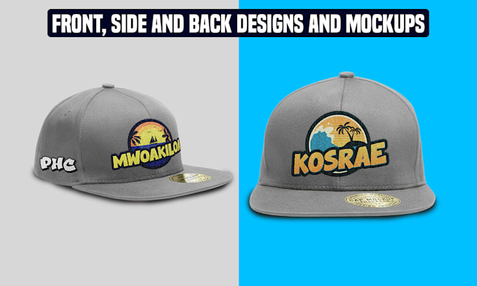 Design cap hat artwork, badge and mockup by Mr_pixel_ | Fiverr