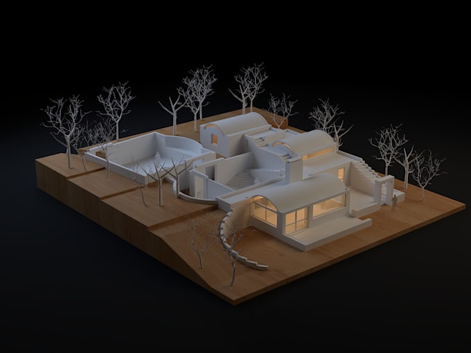 Create and desing a minimalist wood render by Miguealvz | Fiverr
