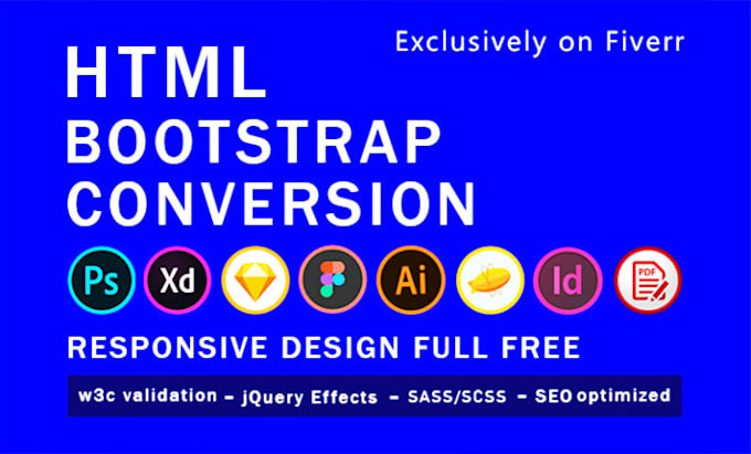 Convert Xd Psd Figma To Html Tailwind Css Bootstrap By Amelia Logan
