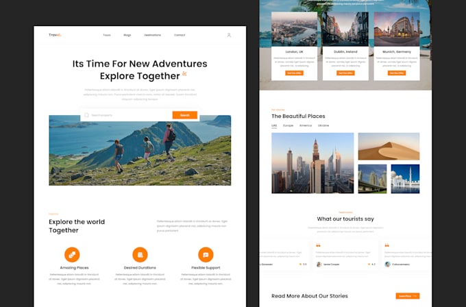 Do stunning web ui ux design, dashboard, landing page by Imraa41 | Fiverr