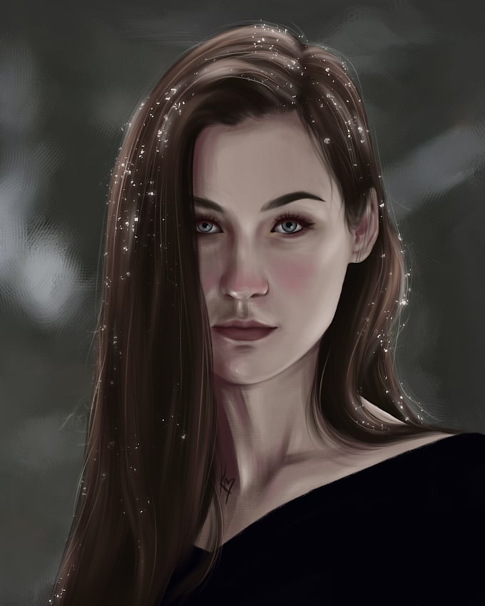 Paint realistic or fantasy digital portrait illustration by Moonlight ...