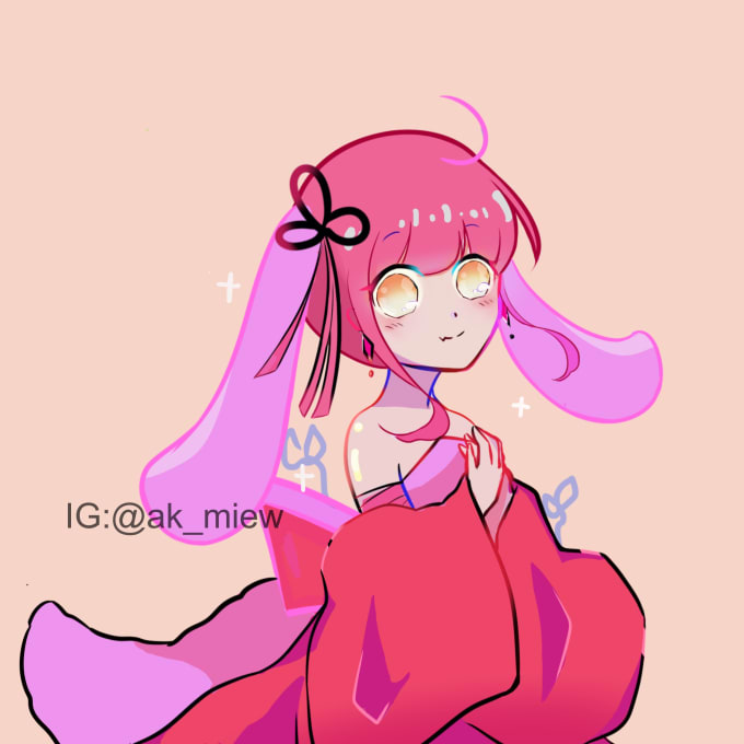 Draw aesthetic chibi head icon in this style by Akmiew | Fiverr Draw aesthetic chibi head icon in this style by Akmiew | Fiverr