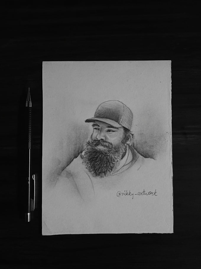 Quick hand drawn realistic portraits by Nikitasharma460 | Fiverr
