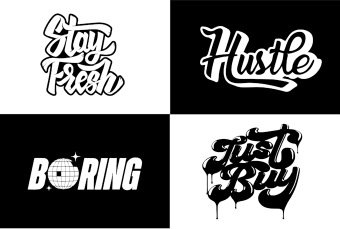 Design hand lettering , urban streetwear and typography font logo by ...