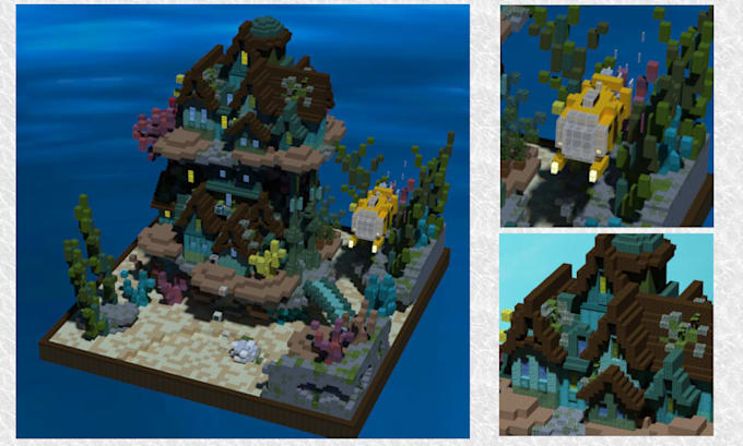 Build houses and structures in minecraft java edition by Seal1o | Fiverr