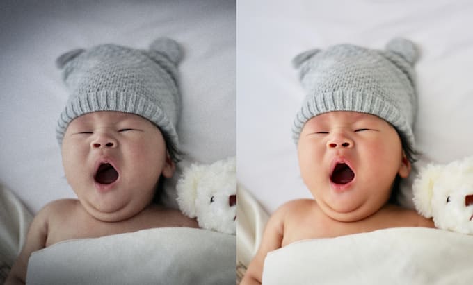 Retouch newborn baby photos and do portrait editing by Mhbelal | Fiverr