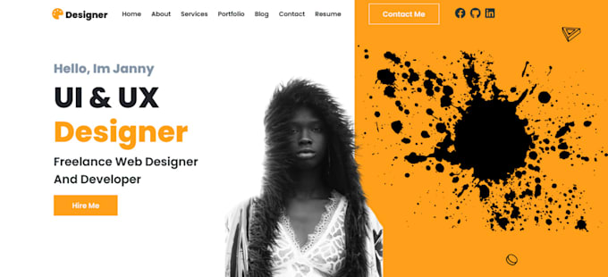 Be your front end web developer using html css js bootstrap by ...