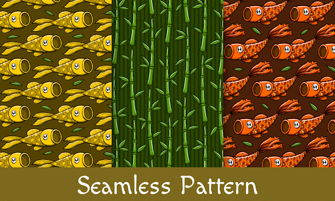Create simple cute hand drawn seamless pattern by Mstudio29 | Fiverr