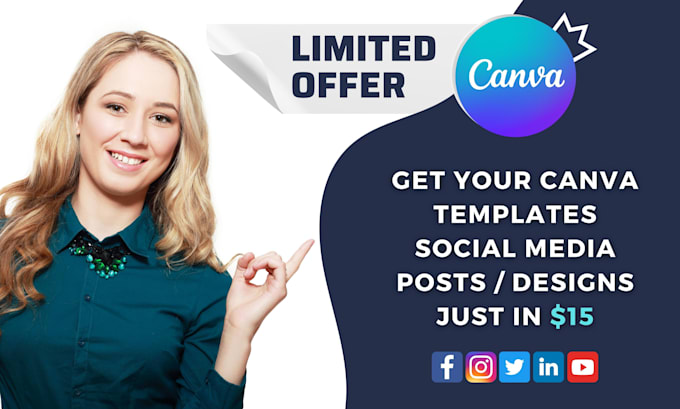 Design canva pro templates and editable social media posts by Zaraii ...