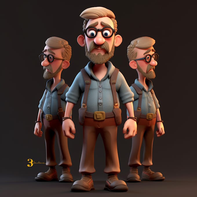 3d character modeling, 3d character design, 3d model by Mikelharte364 ...