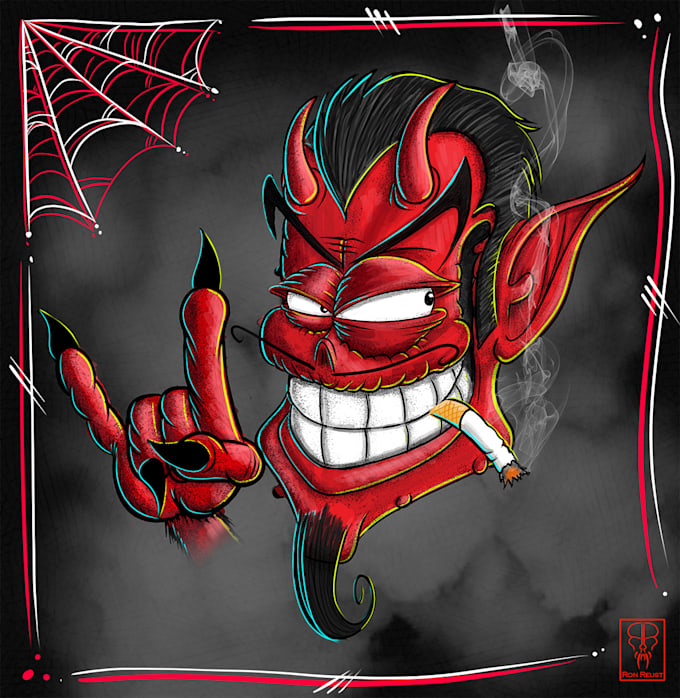 Draw in the style of ed roth monsters by Ronreust | Fiverr