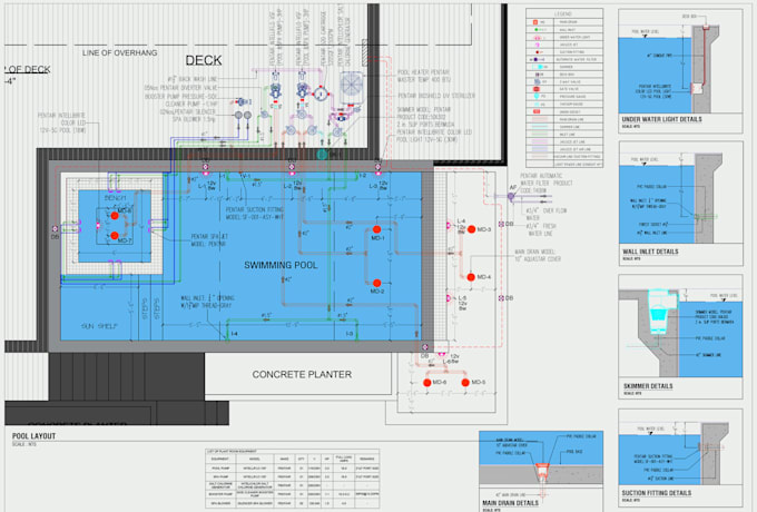 Detail and draft the design of your swimming pool by Pool_tech | Fiverr