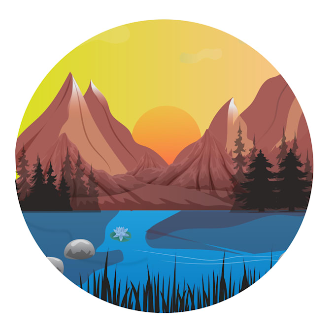 Draw minimalist wallpaper or background art by Gfx_work_31 | Fiverr