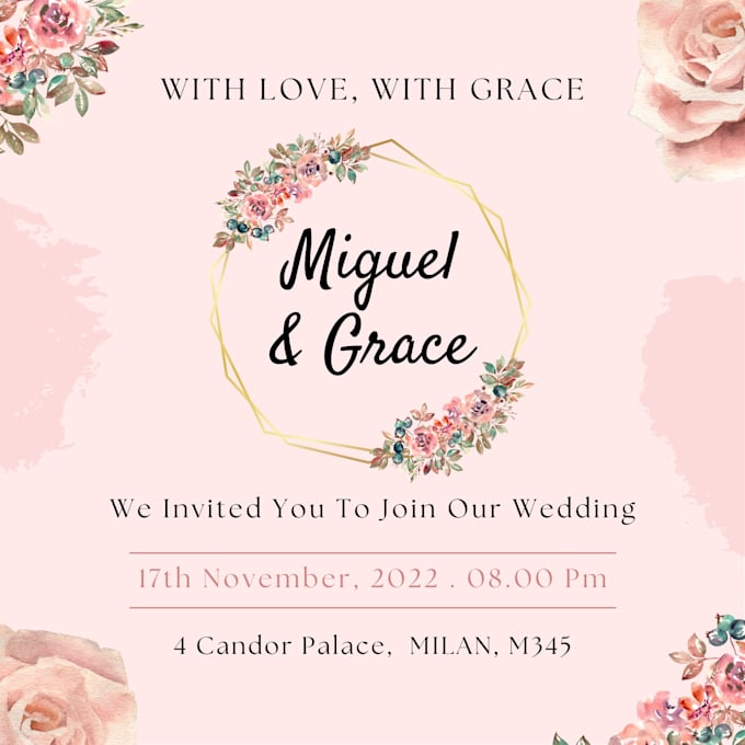 Design a premium, aesthetic event invitation by Sagemay | Fiverr