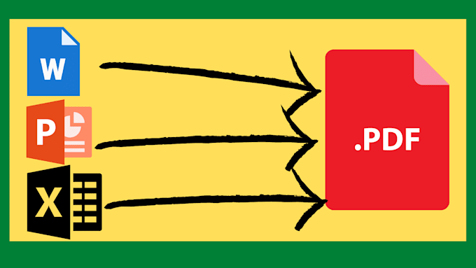 Convert word, excel, ppt, psd, cdr, ai files to pdf by Tjrgraphics | Fiverr