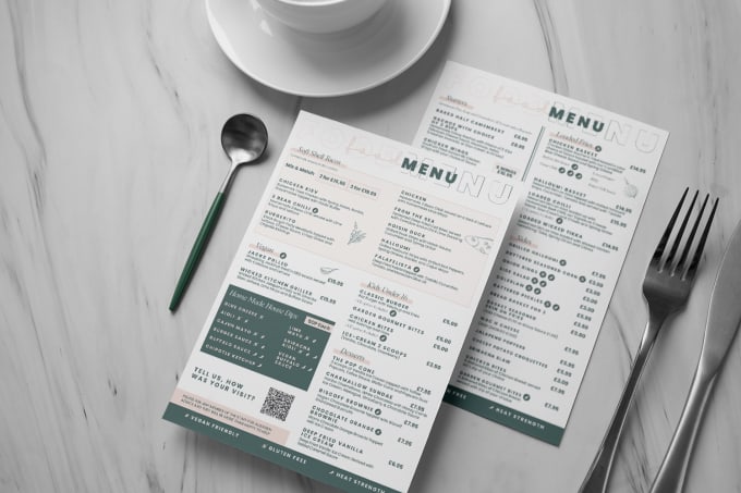 Design custom food restaurant or price list menu by Glografixdesign ...