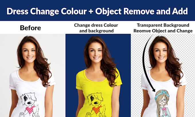 Remove background, change color or retouch your image in photoshop by ...