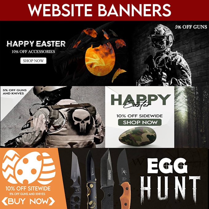 Design badass looking web banner by Designpunk22 | Fiverr