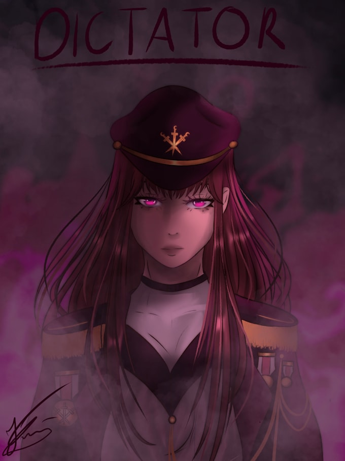 Do anime fan art, oc art, horror by Monika6432 | Fiverr