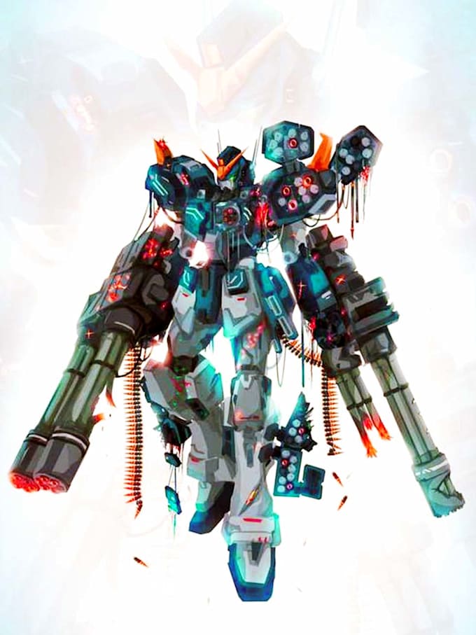 Draw custom anime style mecha robot illustration by Cjfkdjgs3 | Fiverr