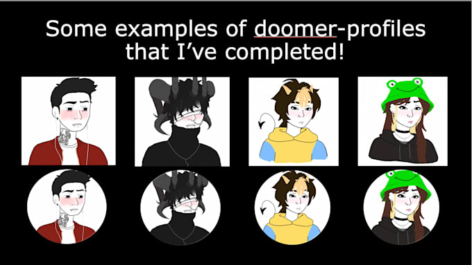 Draw custom doomer icons by Linasaurus | Fiverr