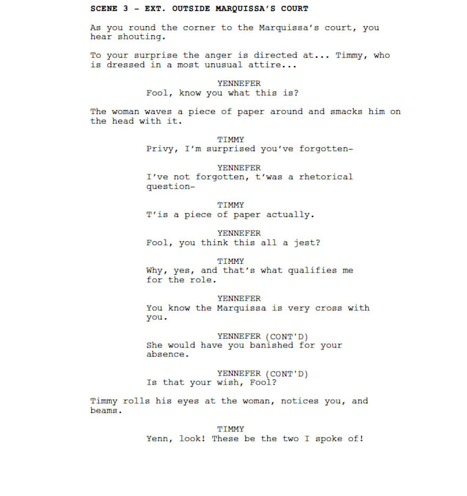 Write the narrative for your game by Benoffy | Fiverr