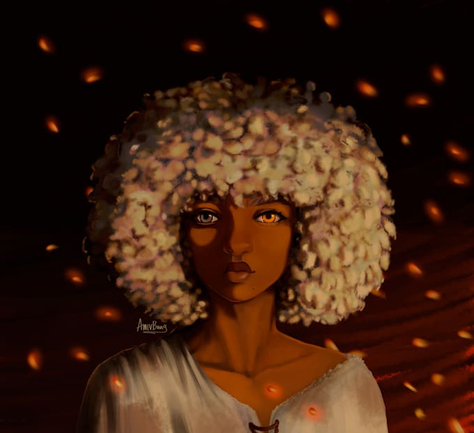 Draw Your Original Character In Semirealistic Anime Style By Amivbang Fiverr 