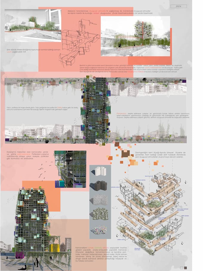 Create architecture posters and contents such as floor plans,renders ...