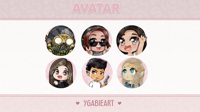 Create a cute chibi profile picture, icon, avatar by Ygabieart | Fiverr