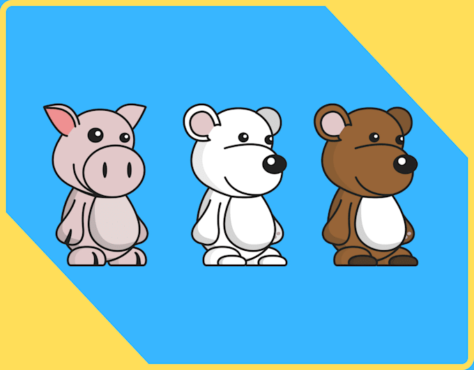 Draw cutsy cartoon animal in 24 hours by Aimanart000 | Fiverr