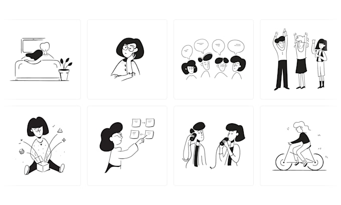 Create notion style illustrations for your project by Mery_amato | Fiverr