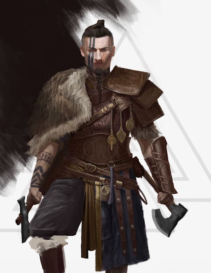 Do realistic dnd illustration or character design for you by Assis_ink ...