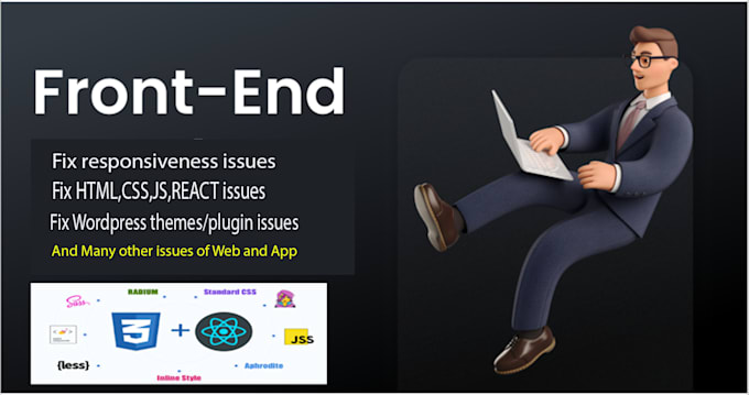 Fix your html css javascript react issues by Hassaan_devs | Fiverr