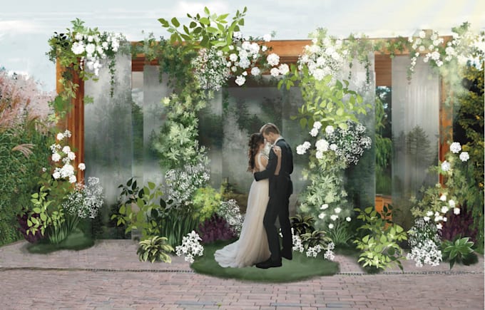 Draw sketches for wedding, events, ceremony, showcases by Risyu_sketch ...