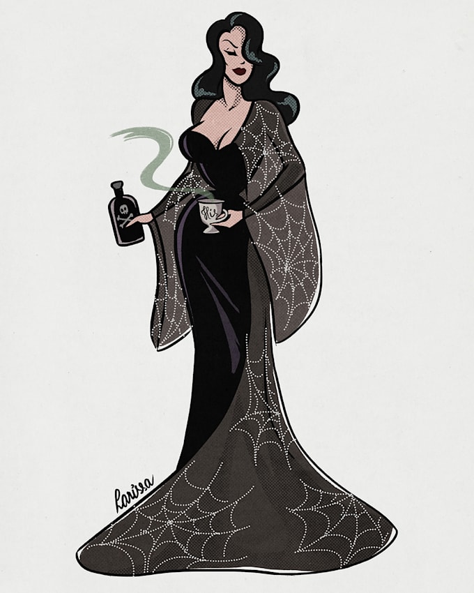 Draw you a retro pin up cartoon by Larissapinupart | Fiverr