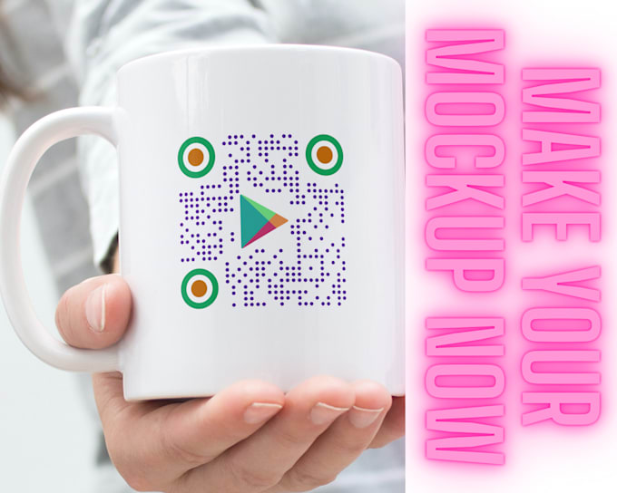 Create qr code mockup design for you by Ahmed35y | Fiverr