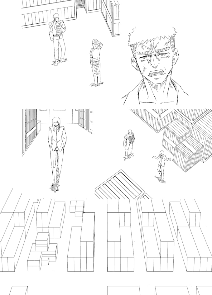 Rough sketch your character or a manga page for you by Bykee1 | Fiverr