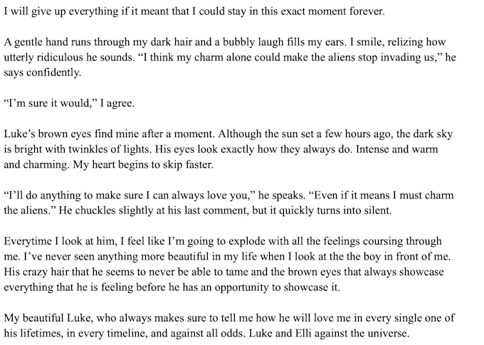 Write a high quality, custom romance short story by Gissellval | Fiverr