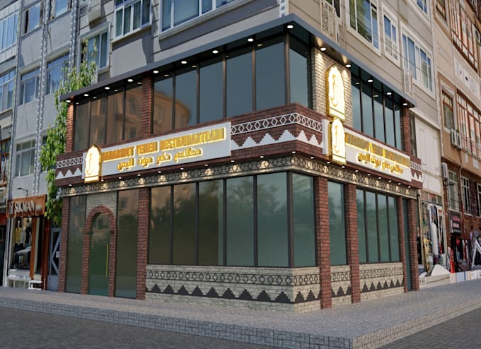 Design 3d letter signage, shop front design by Azizalkass | Fiverr