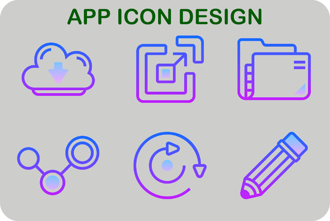Design professional app icon for android and ios by Monstergraphic | Fiverr