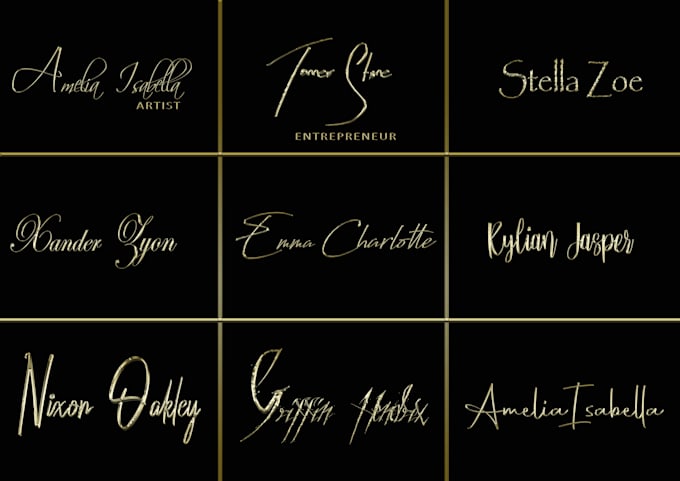 Design a perfect signature branding kit, typography for you by ...