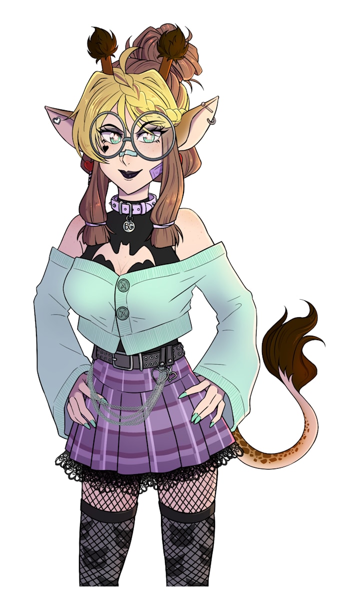 Create a vtuber png model by Foxxbrush | Fiverr