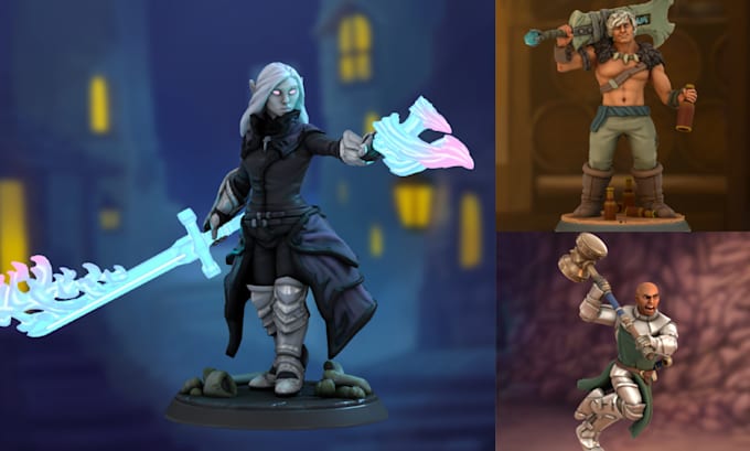 Design and pose your character in hero forge pro by Cohanesian | Fiverr